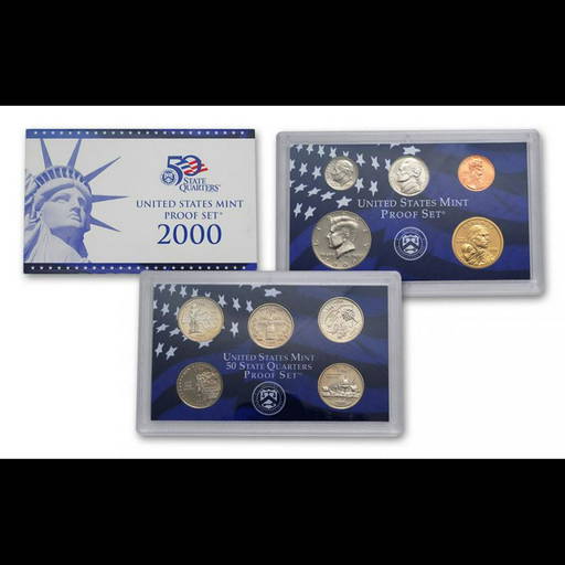 2000 United States Mint Proof Set 10 Coins