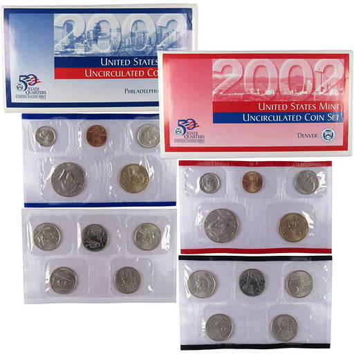 2002 United States Mint Set In Original Government Packaging, 20 Coins ...