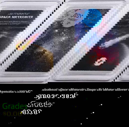 Authentic Space Meteorite Campo Del Meteor Shower Argentina C.2200 Bc ...