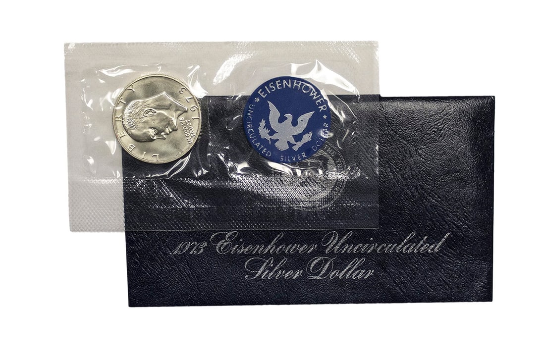 1972 S Uncirculated Eisenhower "blue Ike" In Original Treasury Packaging
