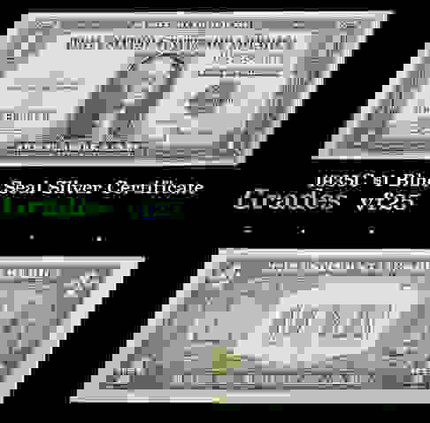 1935c $1 Blue Seal Silver Certificate Grades Vf+ Auction