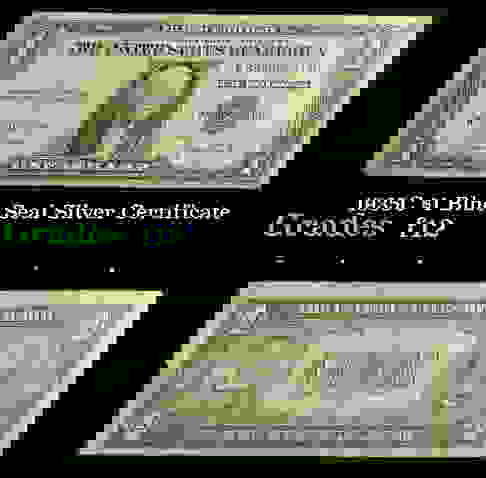 1935c $1 Blue Seal Silver Certificate Grades F, Fine Auction