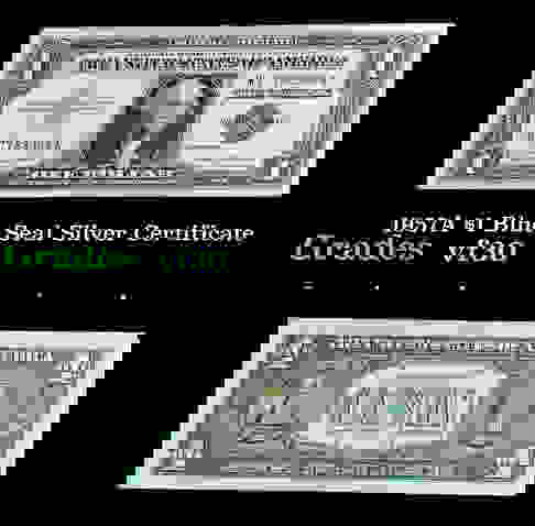 1957a $1 Blue Seal Silver Certificate Grades Vf++ Auction