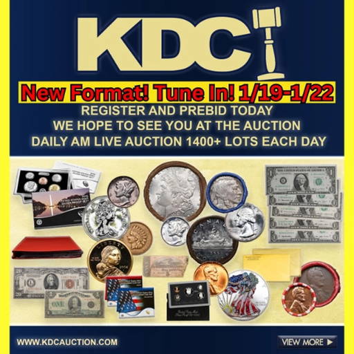 Key Date Coins - NEW! Key Date Coins Live Auction 3pt 1 D1