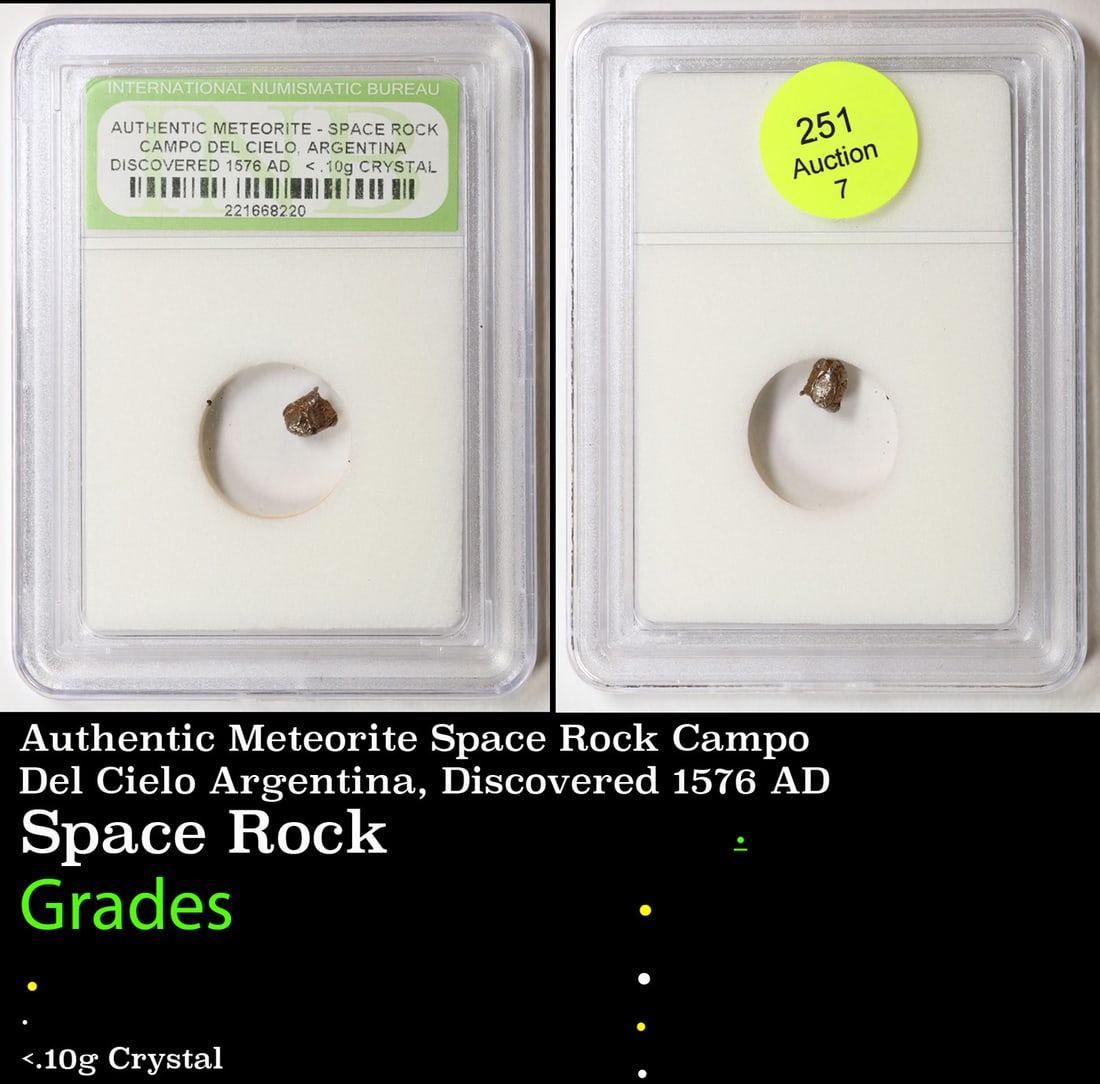 Authentic Meteorite Space Rock Campo Del Cielo Argentina, Discovered ...