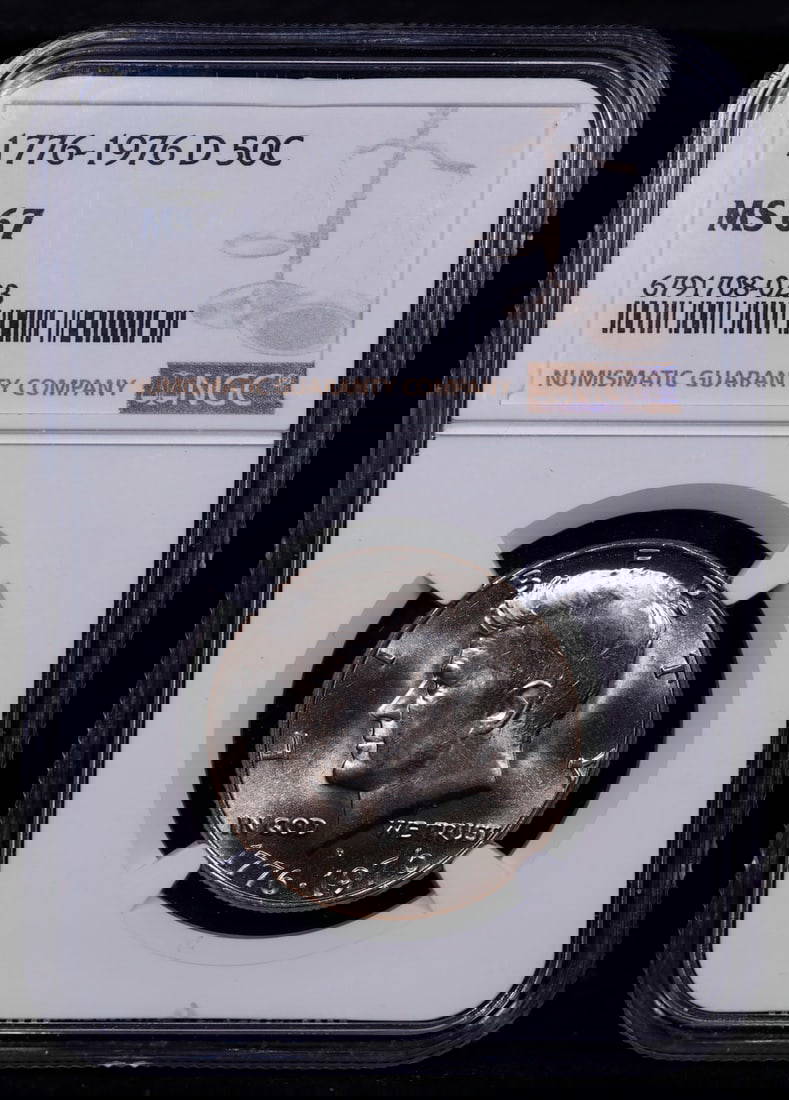 ***auction Highlight*** Ngc 1976-d Kennedy Half Dollar Near Top Pop! 50c Graded Ms67 By Ngc (fc ...