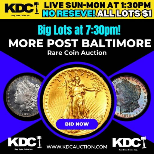 Baltimore Rare Coin Auction No Reserves 482D1 on Dec 08, 2024 by Key ...