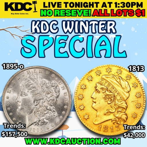 Key Date Coins Massive Winter Auction 502 D2 on Dec 23, 2024 by Key ...