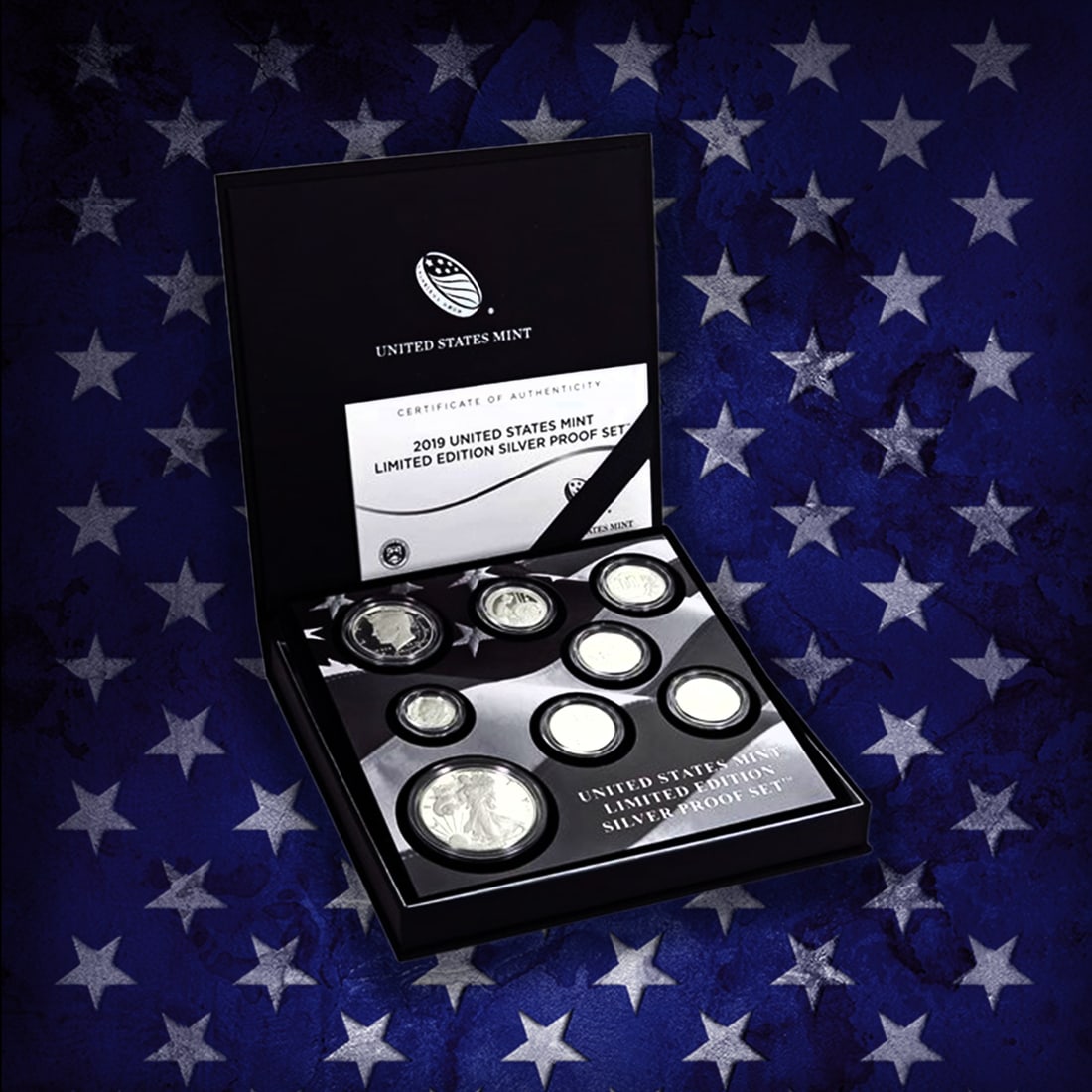 2019-2023 5 Year Set Of Limited Edition Silver Proof Sets - 38 Coins ...