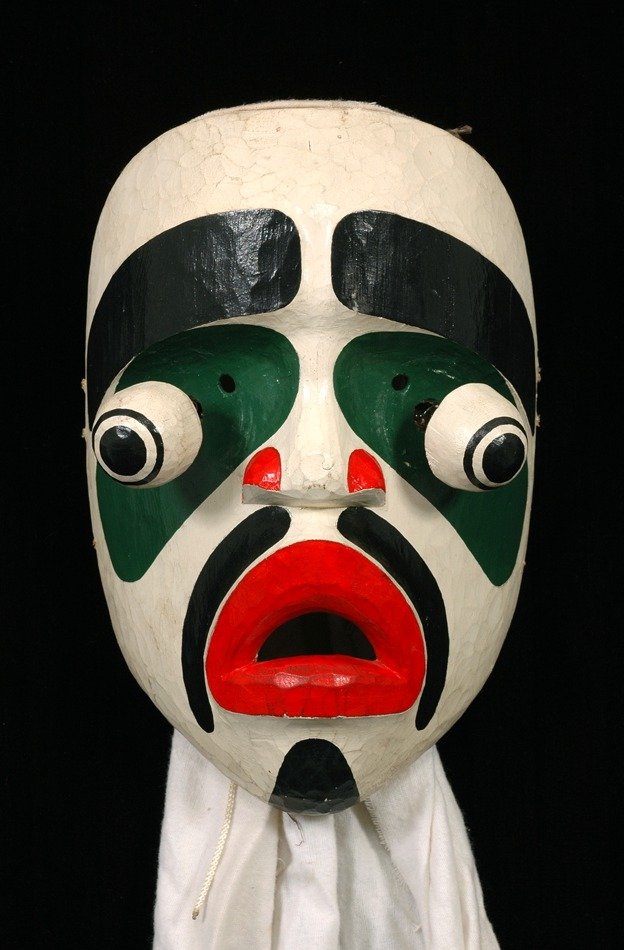 Articulated Atlakin Mimic Mask Carved By Beau Dick 1973