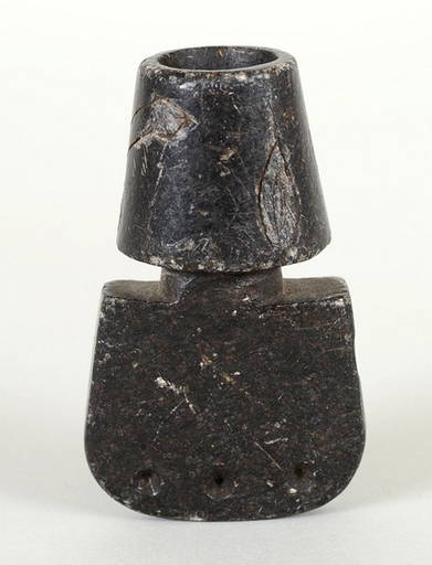 Early Micmac Steatite Pipe With Incised Erotic Design