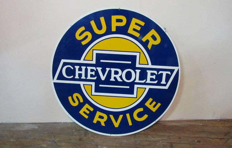 Chevrolet Super Service Sign, Reproduction