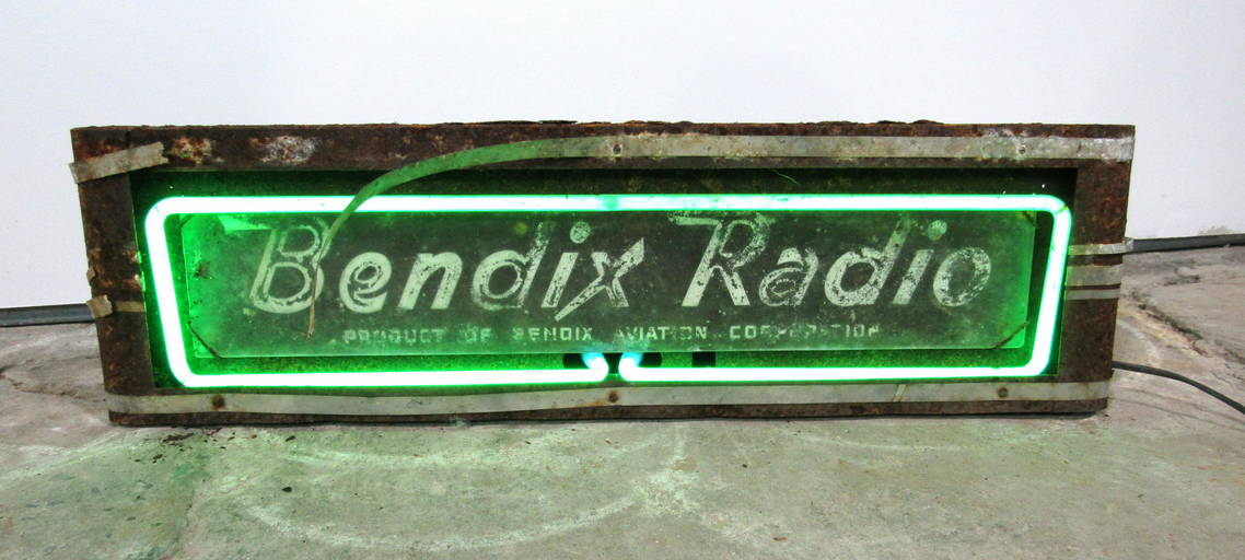 Bendix Radio Art Deco Neon Sign