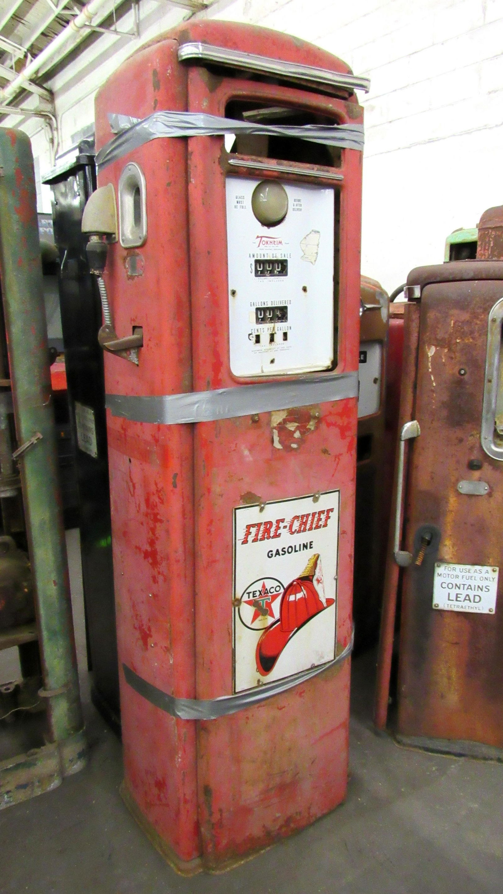 Tokheim Model 39 Tall Fire Chief Gas Pump