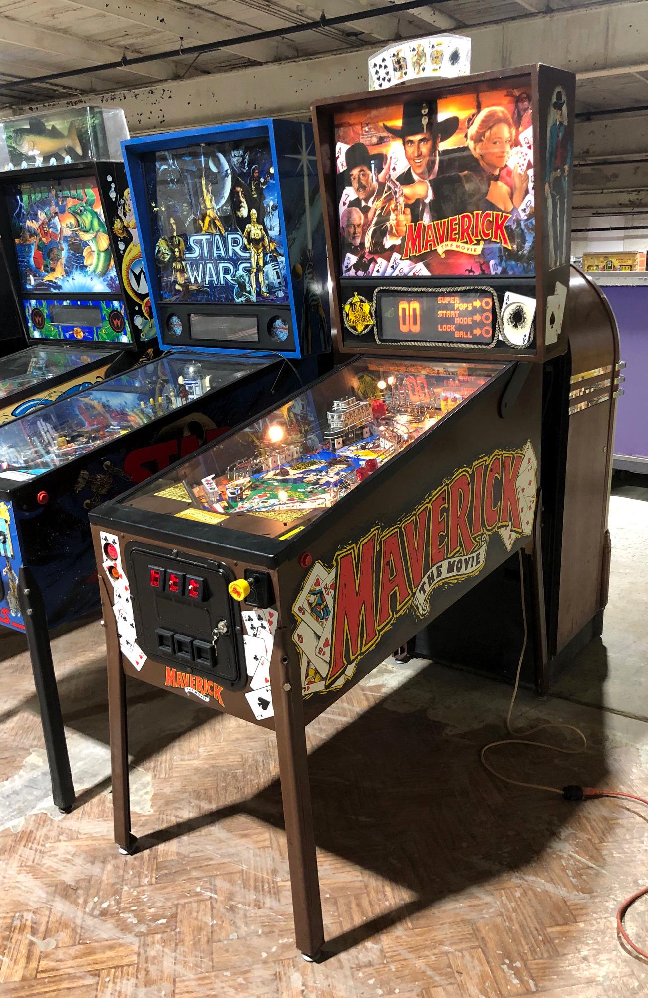 For Auction: Data East Maverick Pinball Arcade Game (#0034) on May 21 ...