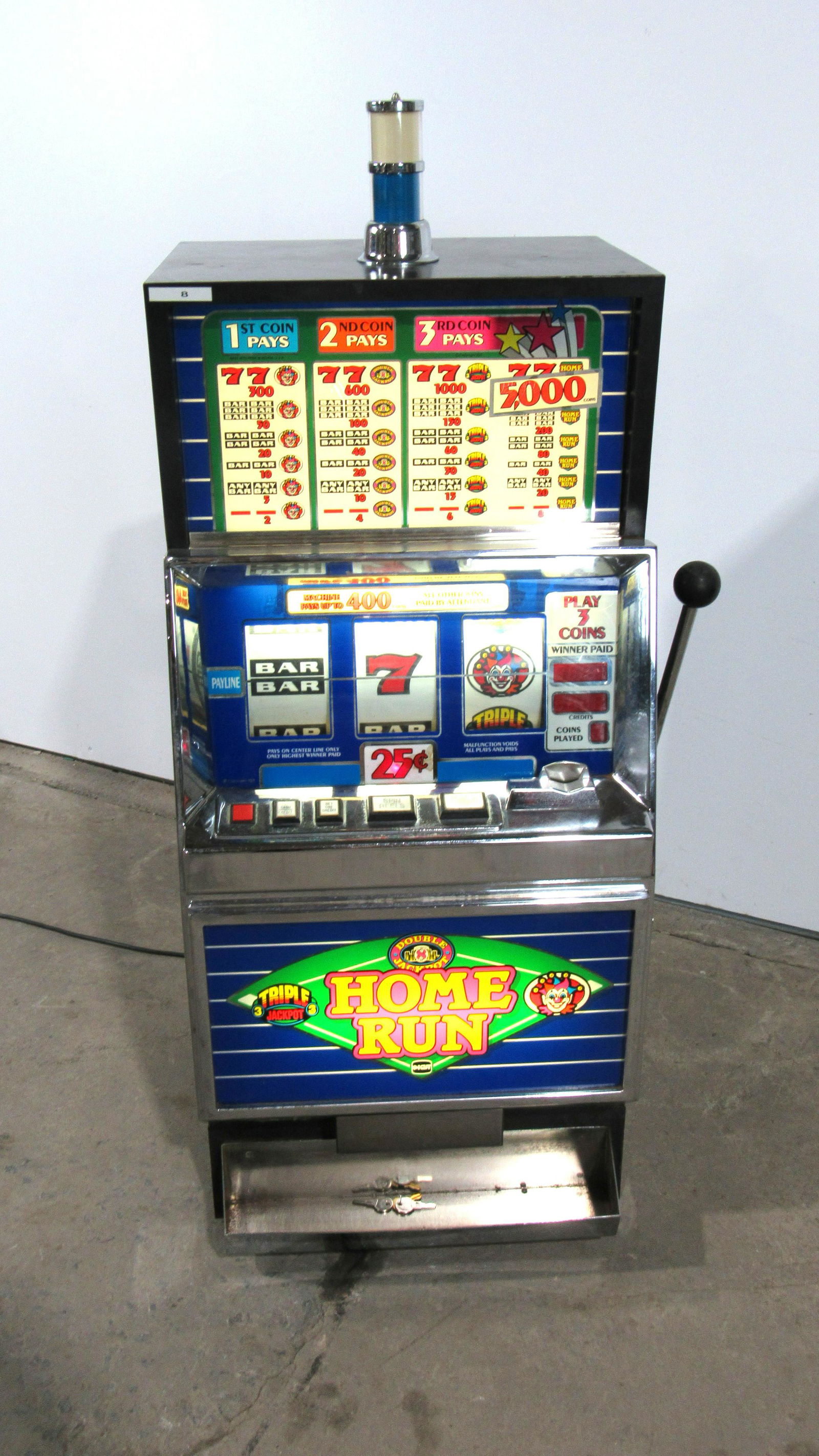 For Auction: IGT Home Run Coin Operated Slot Machine (#0122) on Jul 29 ...