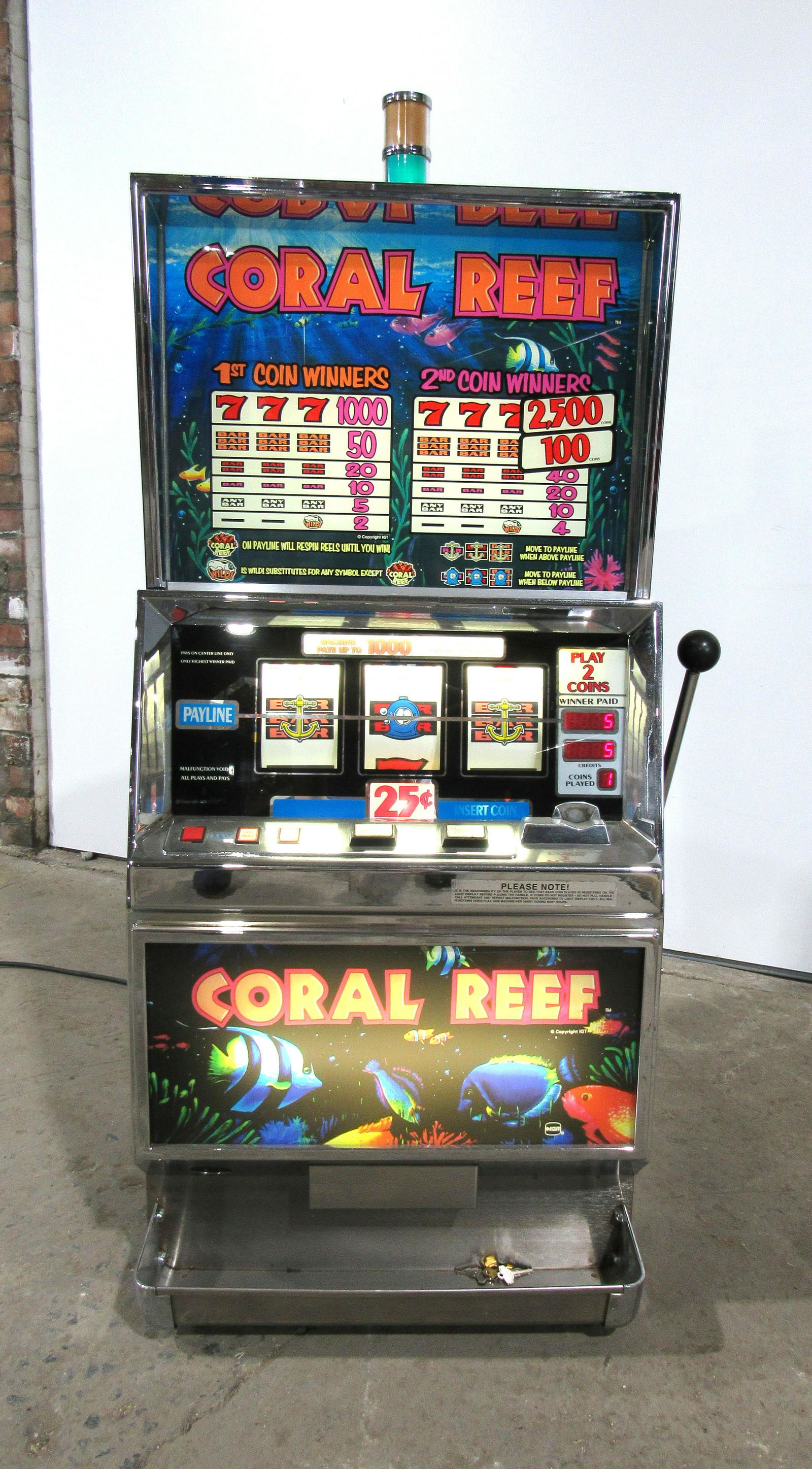IGT Coral Reef Coin Operated Slot Machine - Jul 29, 2020 | Jaybird ...