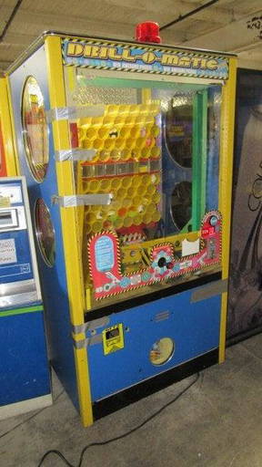 Drill O Matic Prize Coin Operated Arcade Game