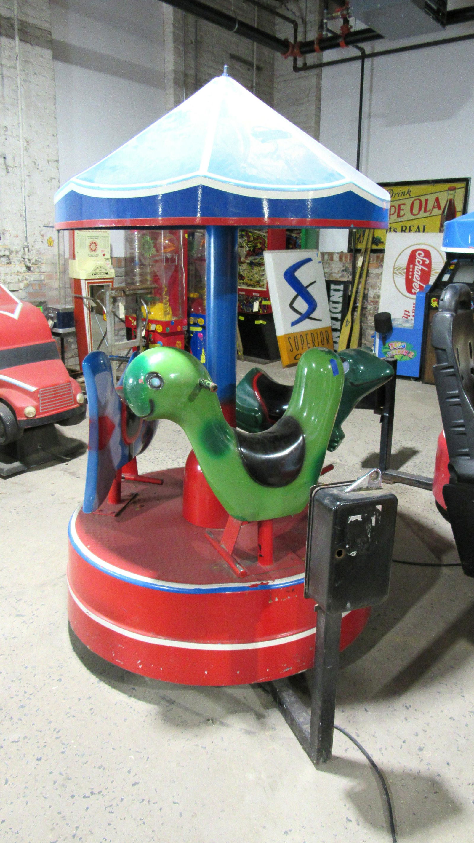 For Auction: Marine Themed Coin Operated Carousel Kiddie Ride (#0612 ...