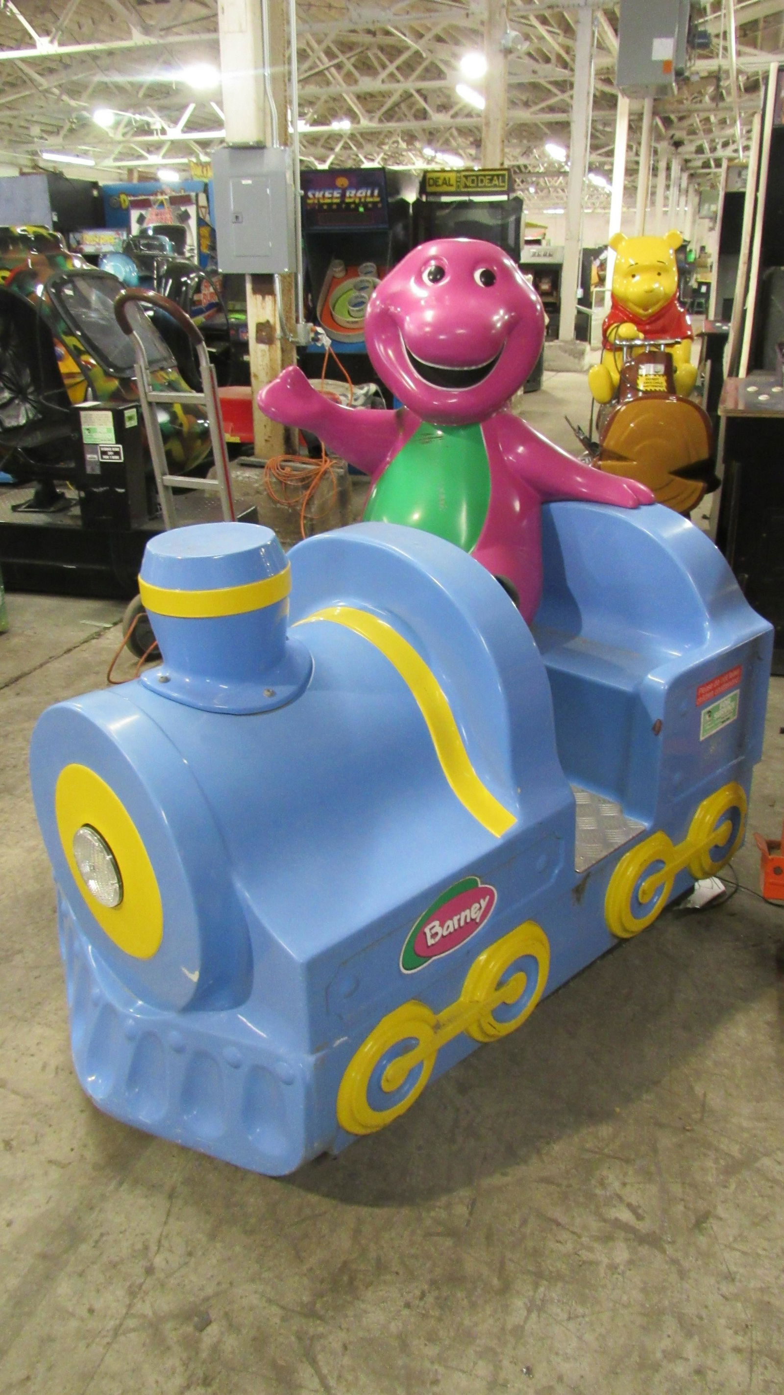 Barney Train Coin Operated Kiddie Ride