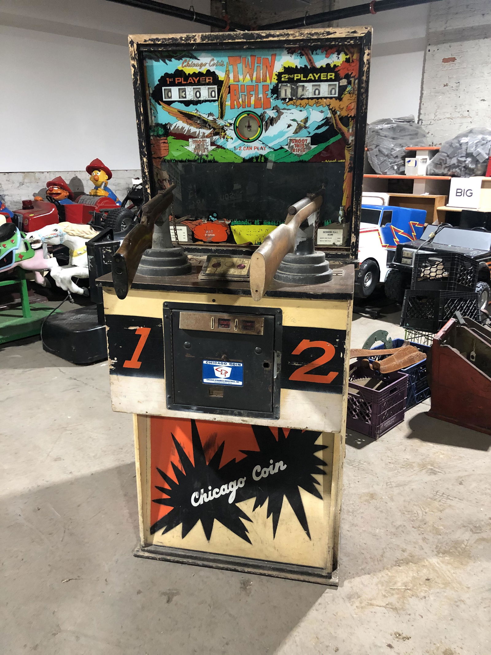 Chicago Coin Twin Rifle Shooting Gallery Arcade Game - Oct 22, 2020 ...