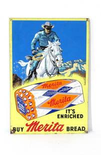 Merita Bread Lone Ranger Advertising Sign