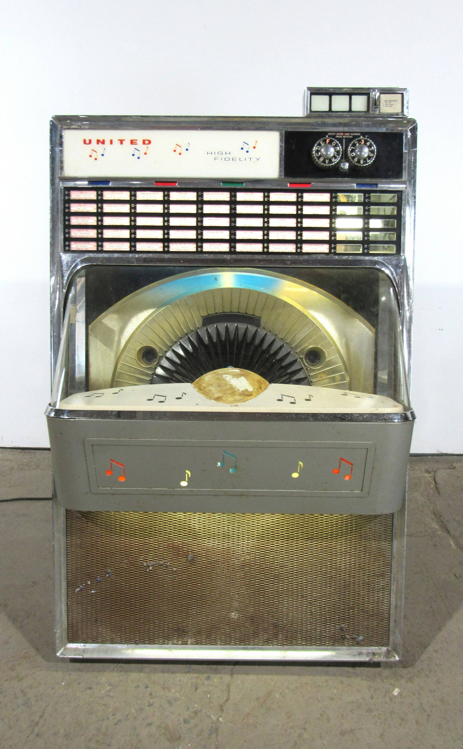 United Model Upd-100 Coin Operated Jukebox - Nov 19, 2020 | Jaybird ...