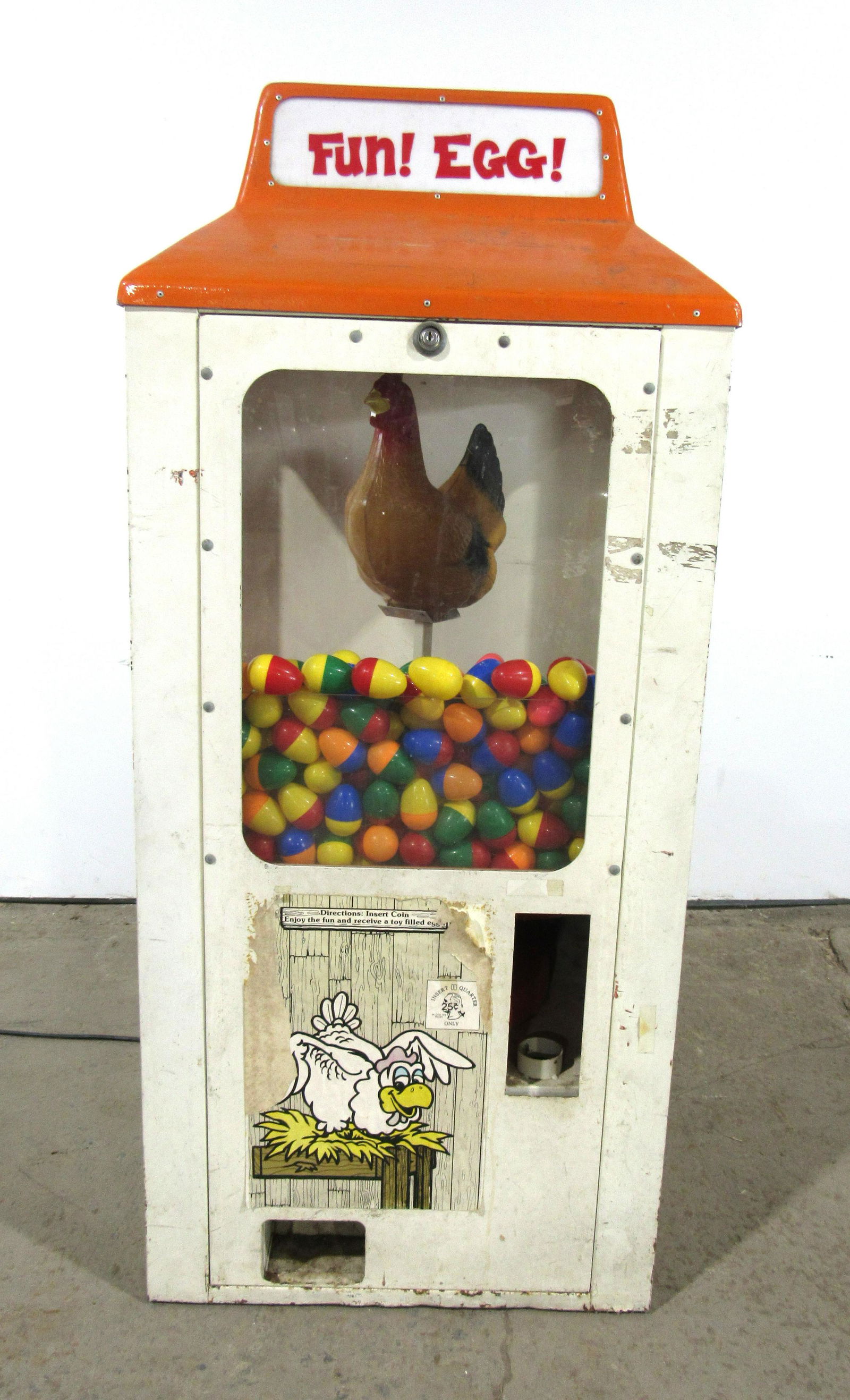 Coin Operated Fun Egg Chicken Prize Arcade Game