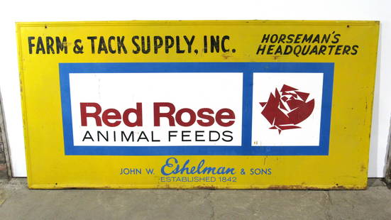 Red Comb Duck Feeds Sign