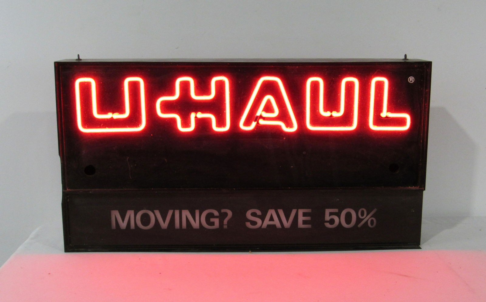 UHAUL Moving Neon Light Up Sign