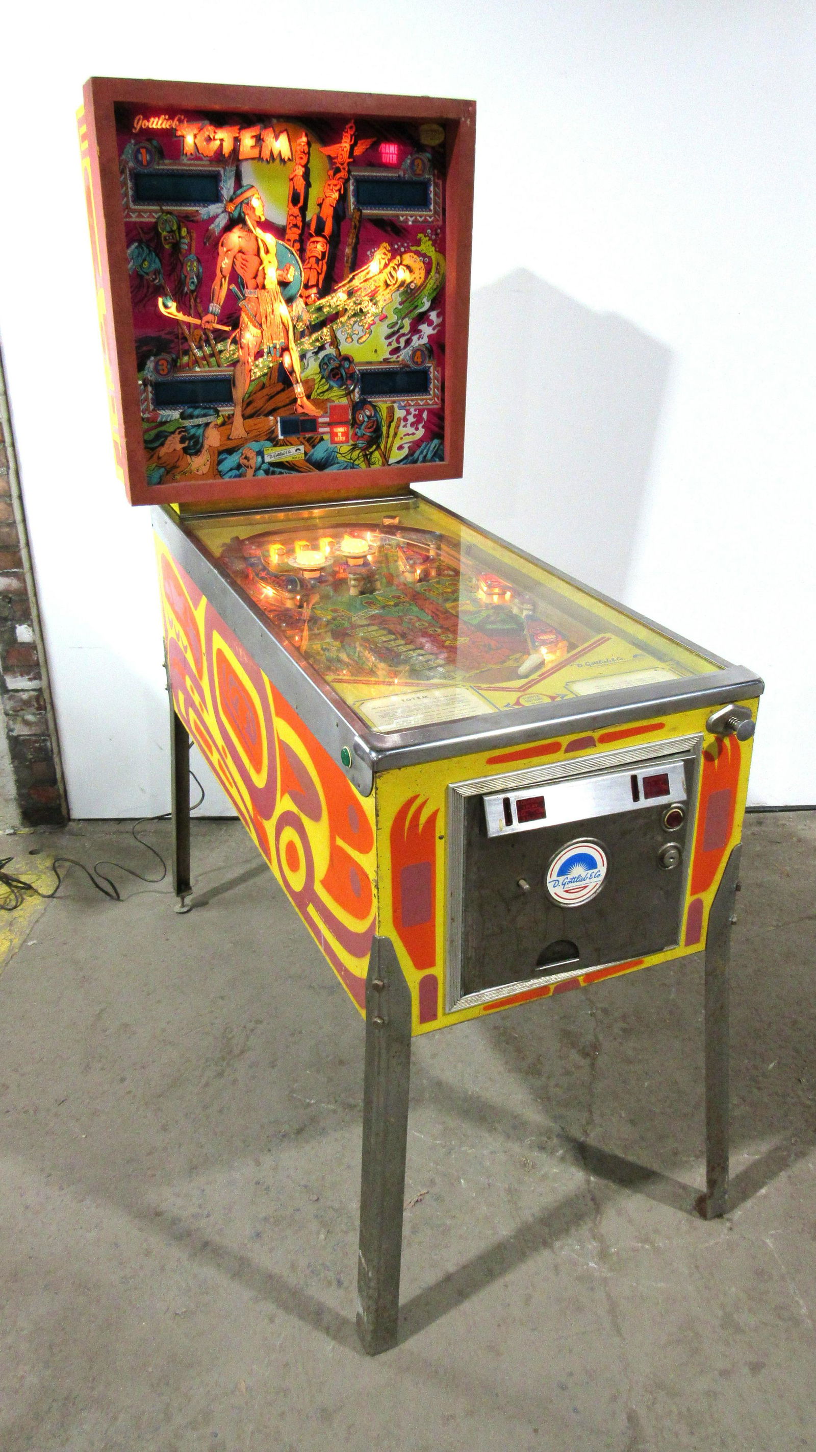For Auction: Gottlieb Totem Pinball Machine (#0002) on Dec 10, 2020 ...