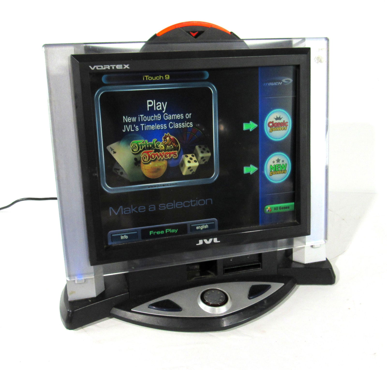 For Auction: JVL Vortex Touchscreen Arcade Game (#0093) on Dec 10, 2020 ...