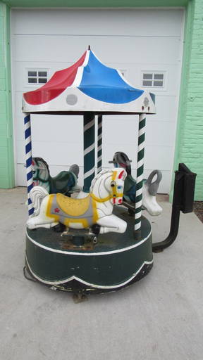 Coin Operated Horse Carousel Kiddie Ride