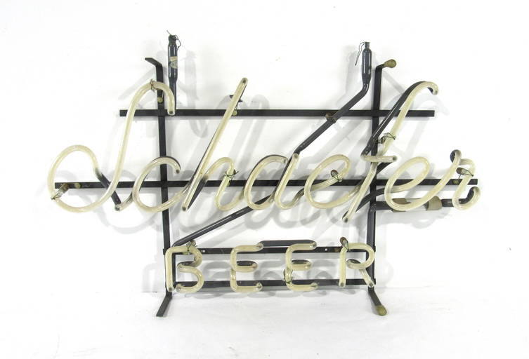 Vintage Schaefer Beer Neon Sign