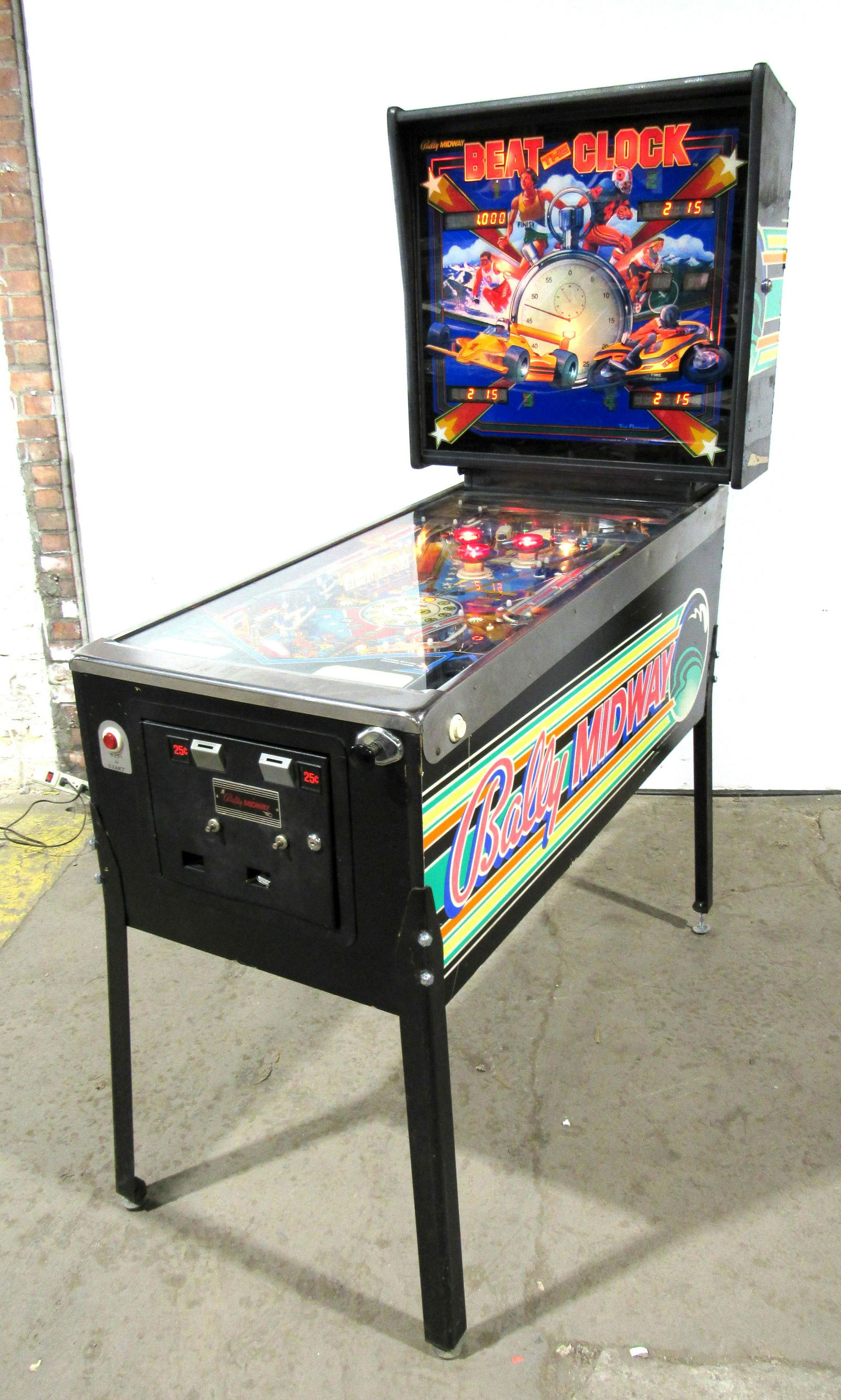 Bally Midway Beat The Clock Pinball Machine