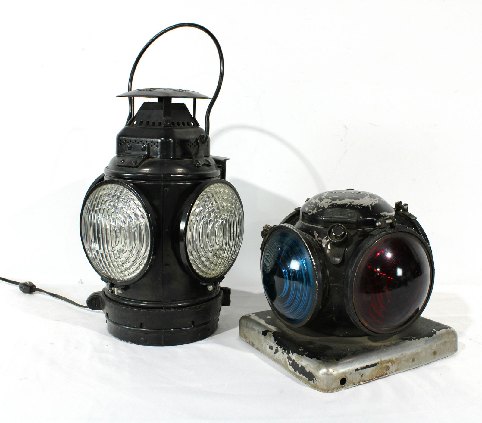 Pair Of Adlake Railroad Lamps