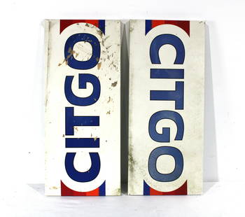 Pair Arco & Arco Supreme Gas Station Signs