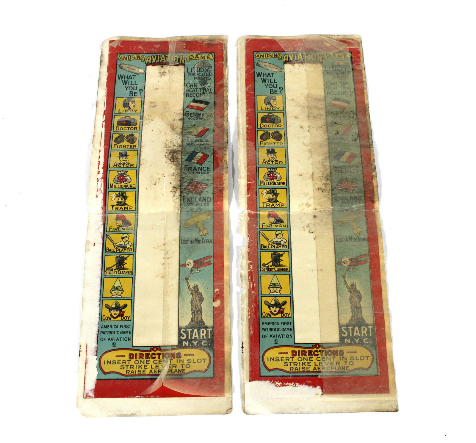 1 Cent Lindy Striker Coin Op Arcade Machine Decals