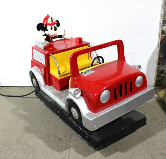 Mickey Mouse Fire Engine Coin Operated Kiddie Ride