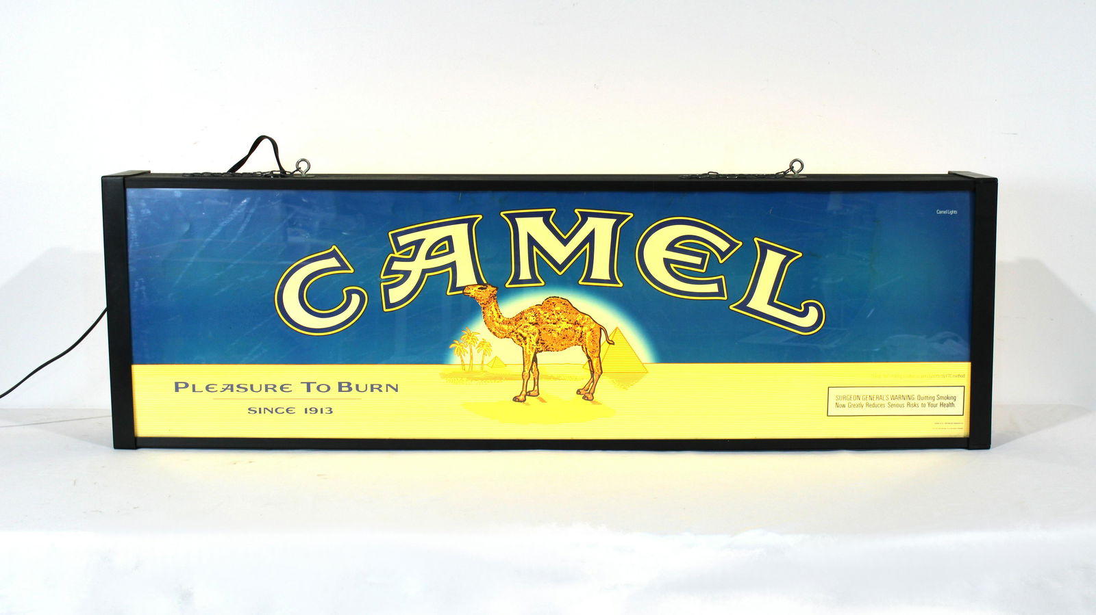 4ft Long Camel / Winston Cigarettes Light Up Sign
