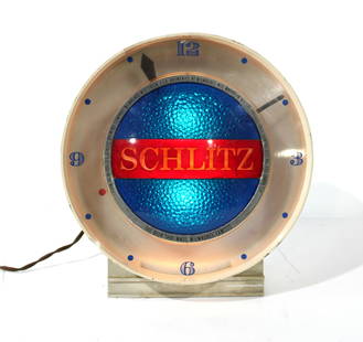 Schlitz Beer Light Up Clock