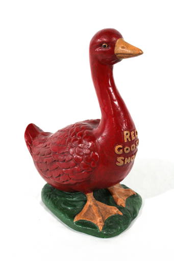 Red Goose Shoes Chalkware Store Display