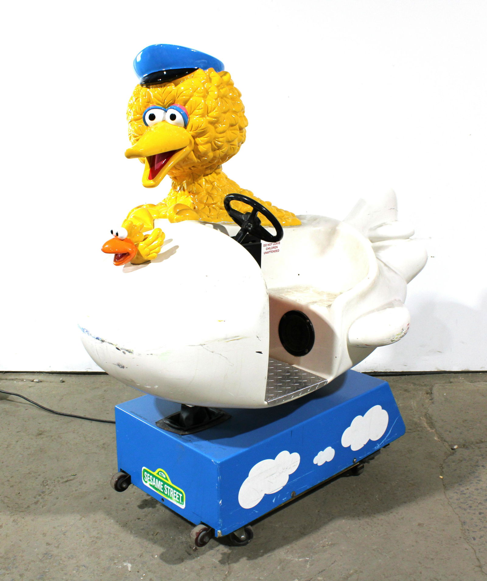 Sesame Street Big Bird Airplane Kiddie Ride