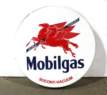Large 5 Ft Mobil Pegasus Gas Station Sign