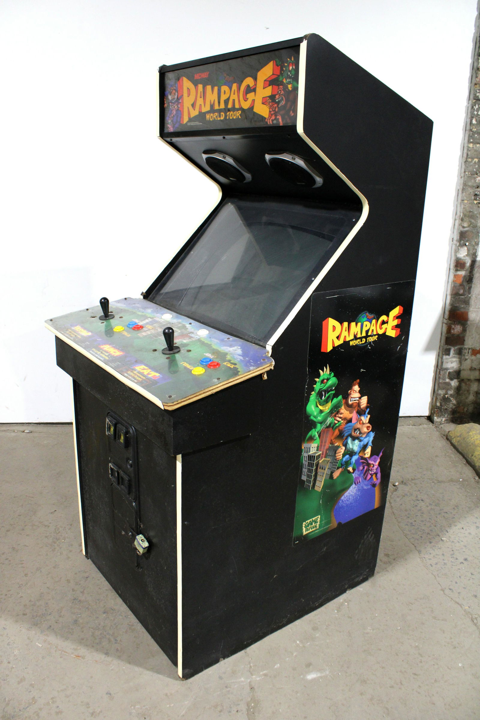 Midway Rampage World Tour Arcade Game