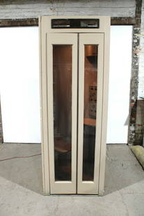 Antique Wooden Phone Booth With Phone