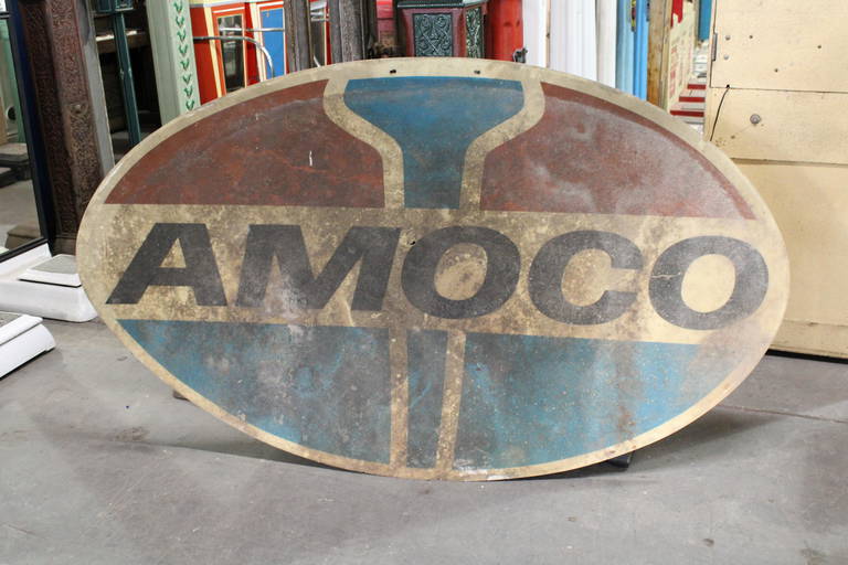 6 Ft Long Amoco Fiberglass Advertising Sign