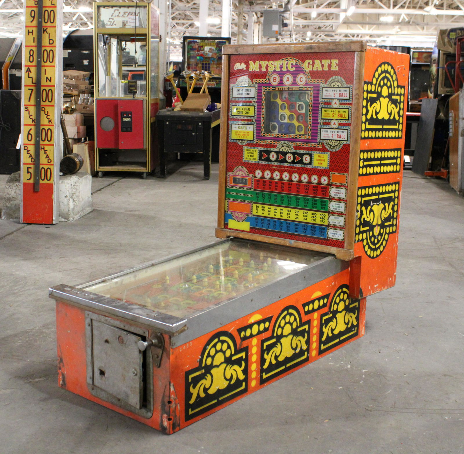 Bally Mystic Gate Bingo Pinball Machine