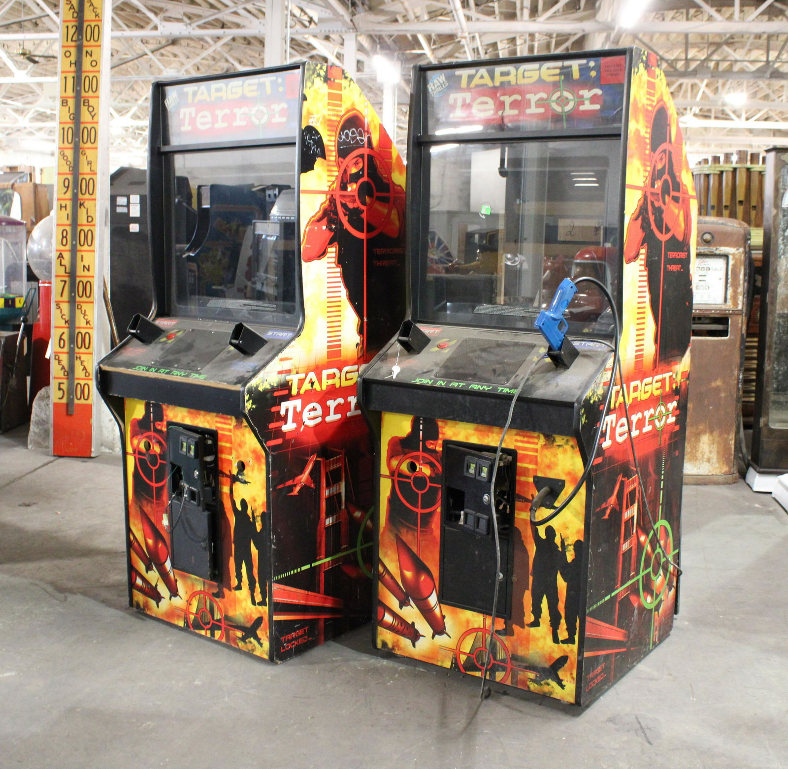Two Raw Thrills Target Terror Arcade Cabinets