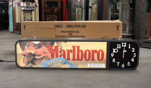 Merit Cigarette Clock